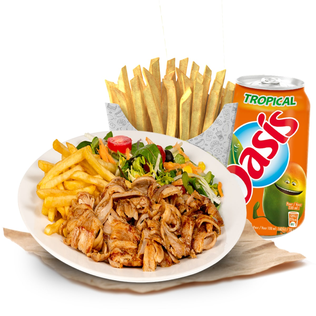 Menu 1/2 Kebab Frites - Le Grec'OS